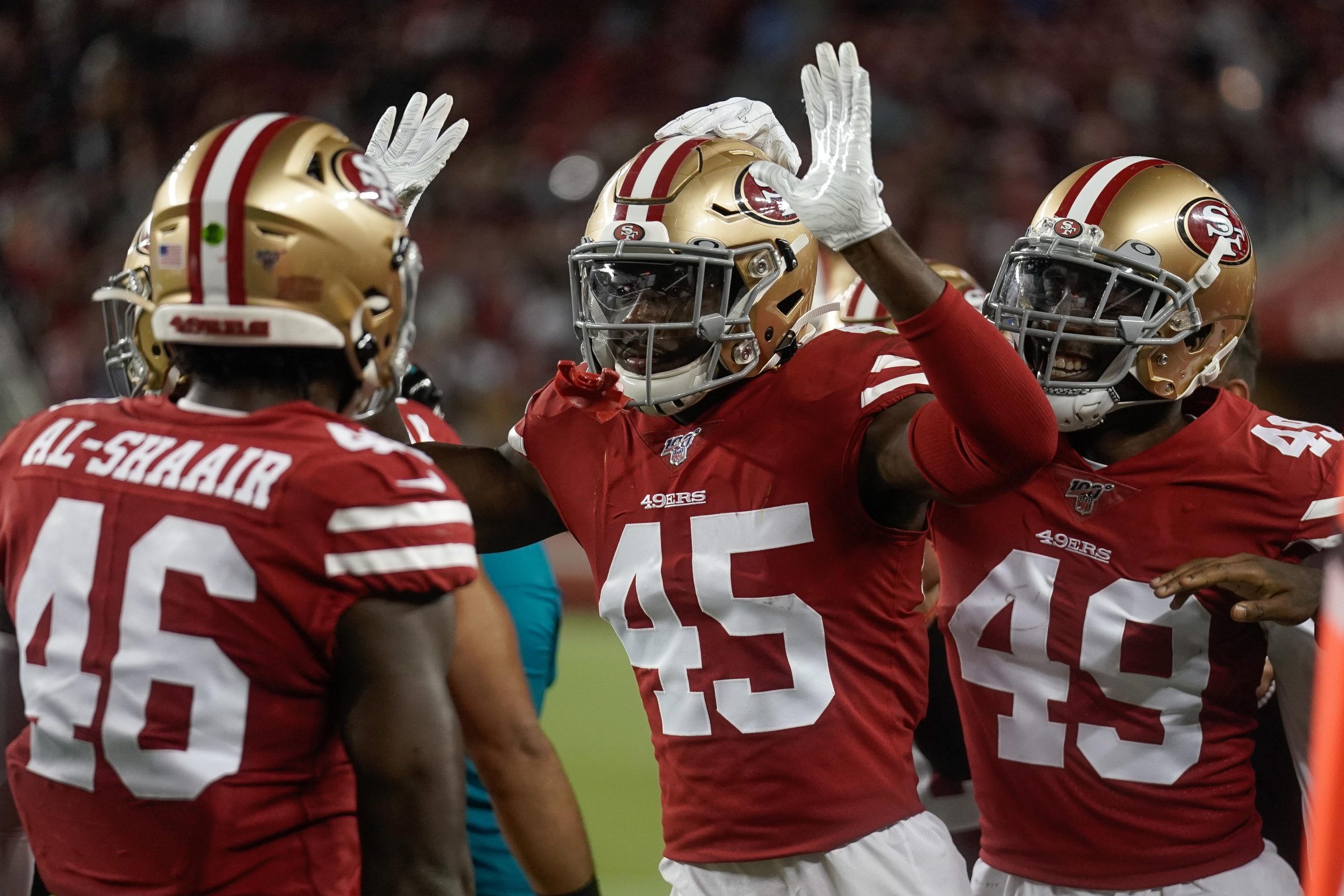 49ers jersey number changes after roster cuts