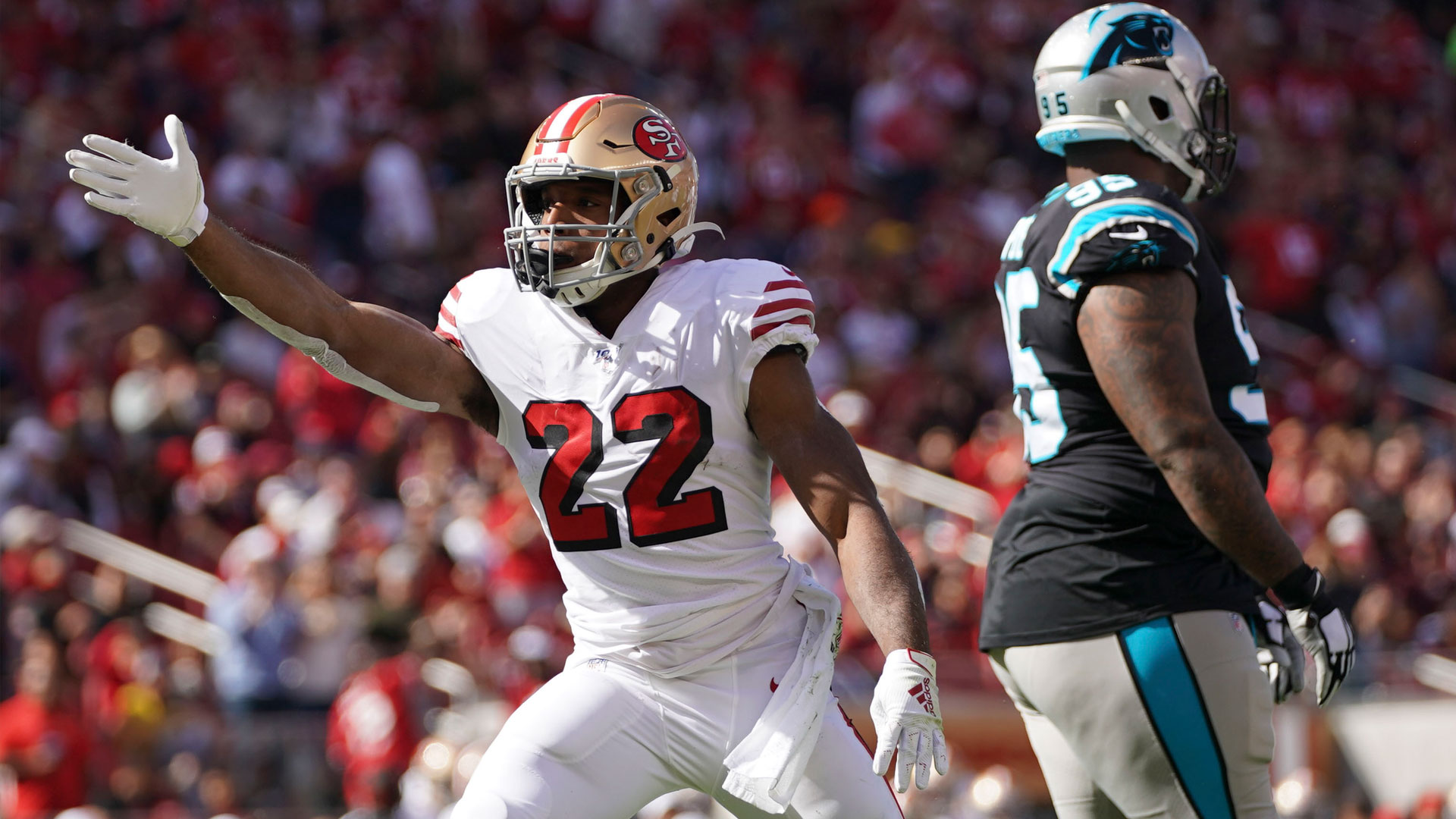 49ers' Matt Breida believes he'll play Thursday despite ankle sprain