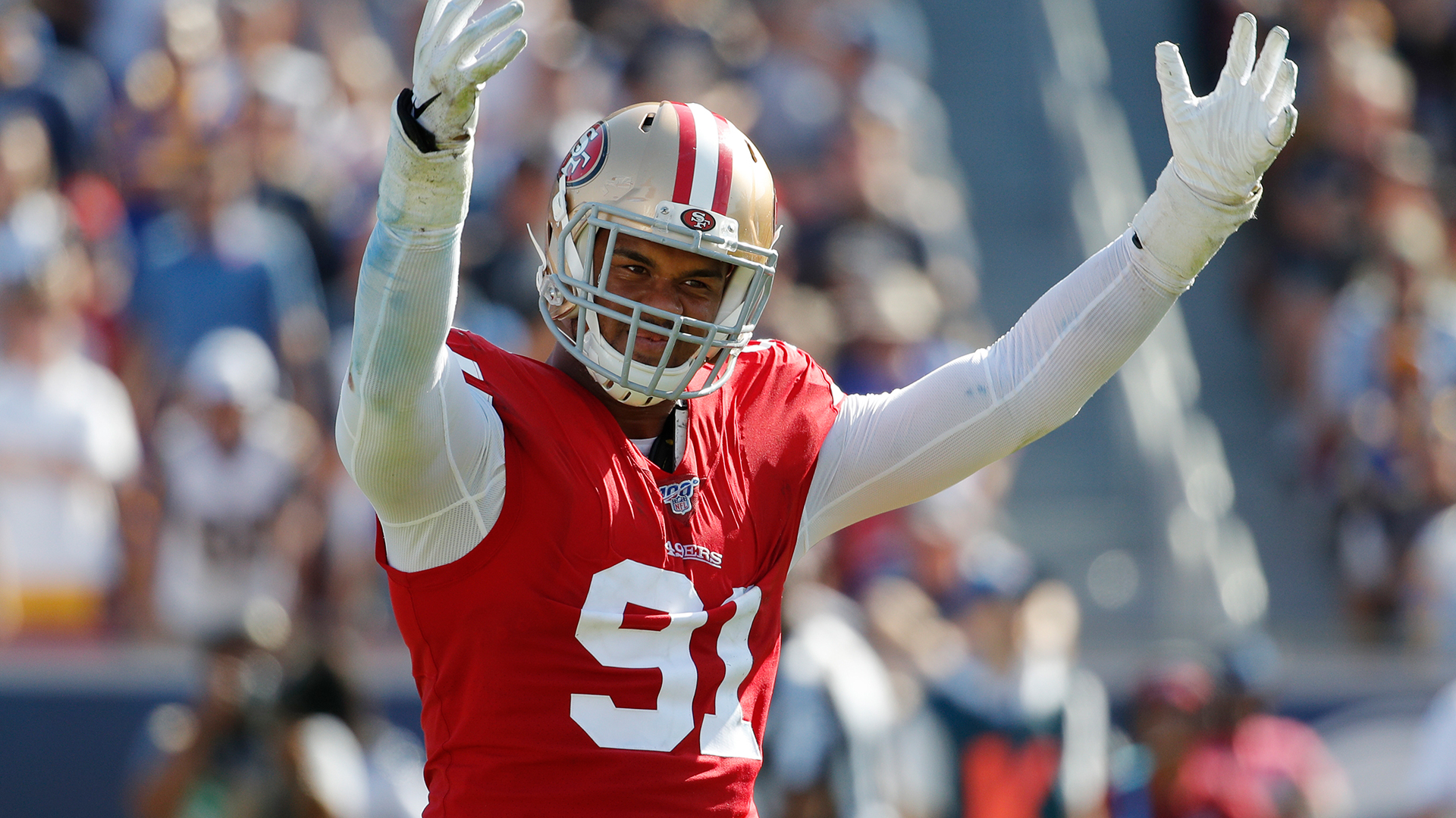 49ers' Arik Armstead has main goal of becoming NFL's top run defender
