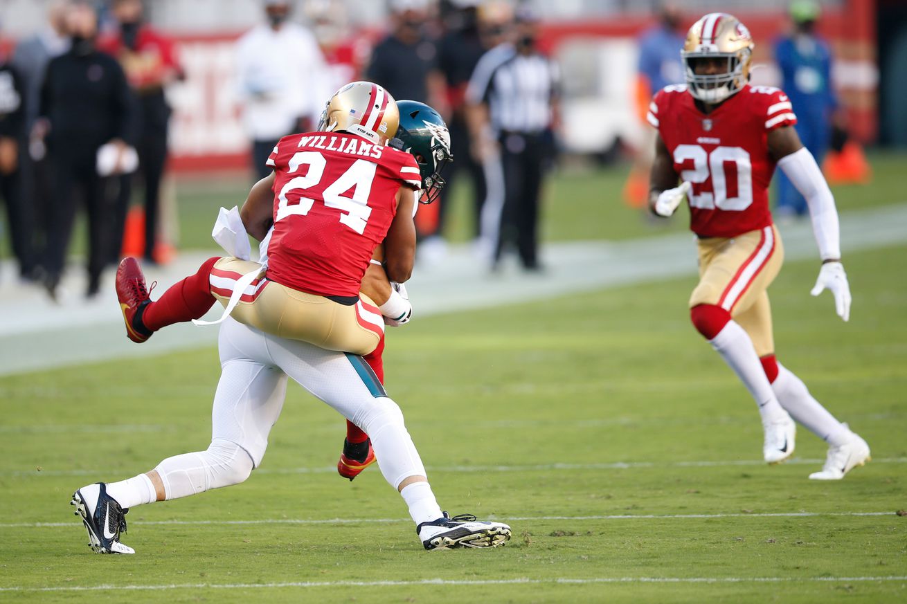 49ers injury updates: K’Waun Williams is dealing with a high-ankle sprain