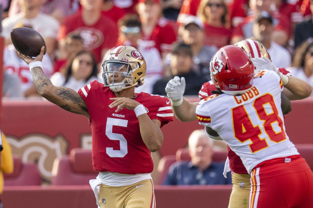 Shanahan doesn’t rule out Trey Lance starting Week 1