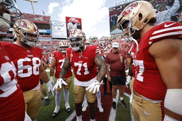 What will the 49ers starting offensive line look like in 2025?