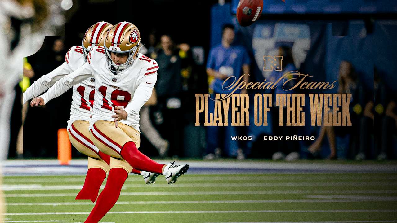 Eddy Piñeiro Named NFC Special Teams Player of the Week vs. Rams