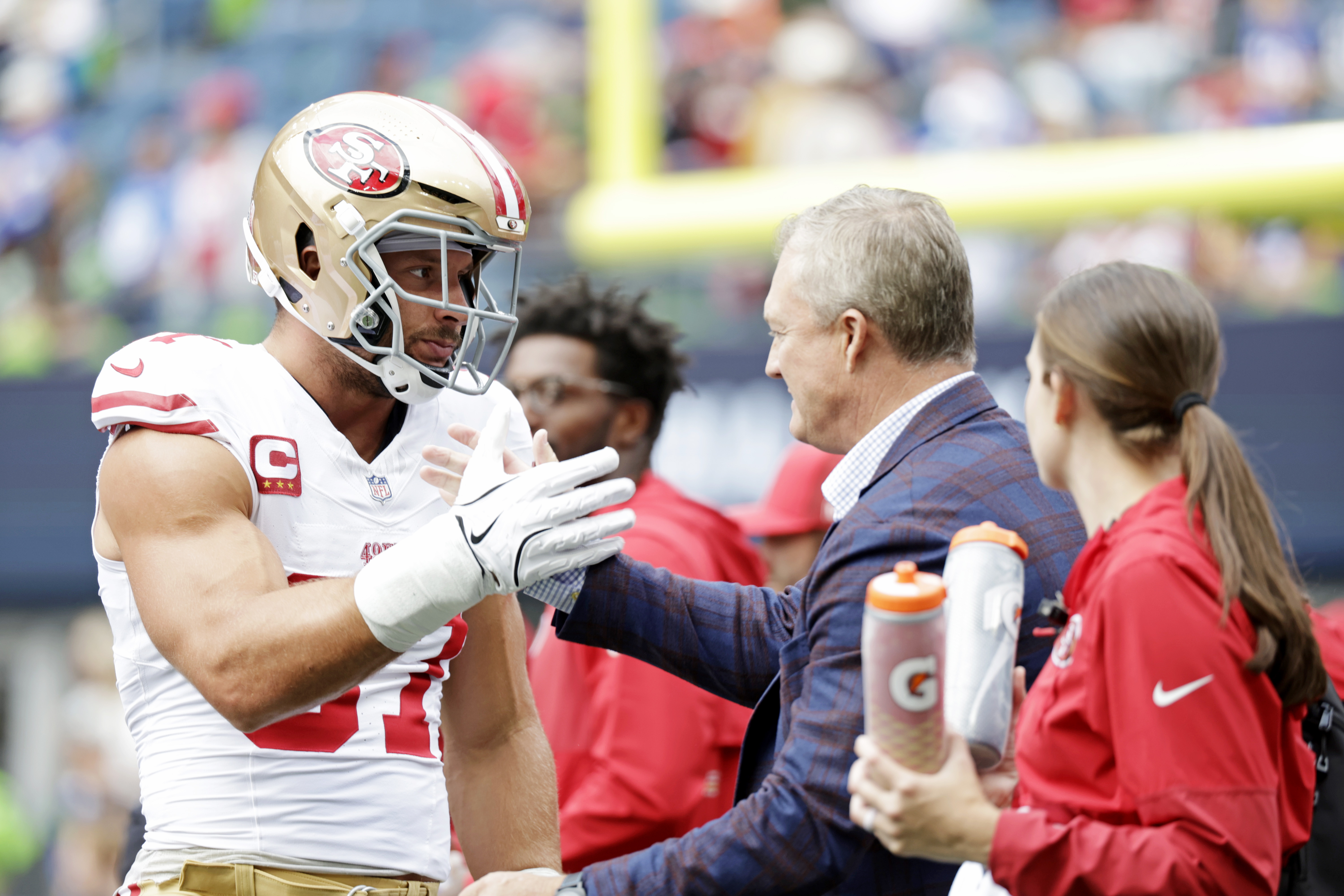 John Lynch addresses possibility of 49ers making another trade before ...